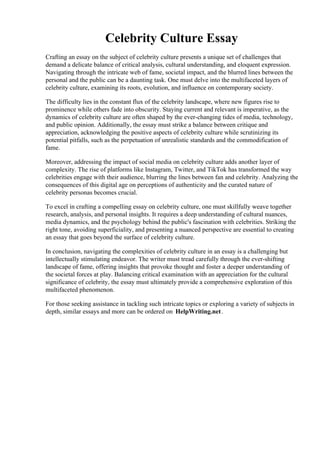 Celebrity Culture Essay.pdf