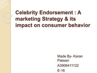 Celebrity endorsement | PPT