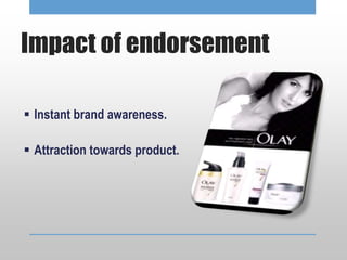 Celebrity endorsement | PPTX