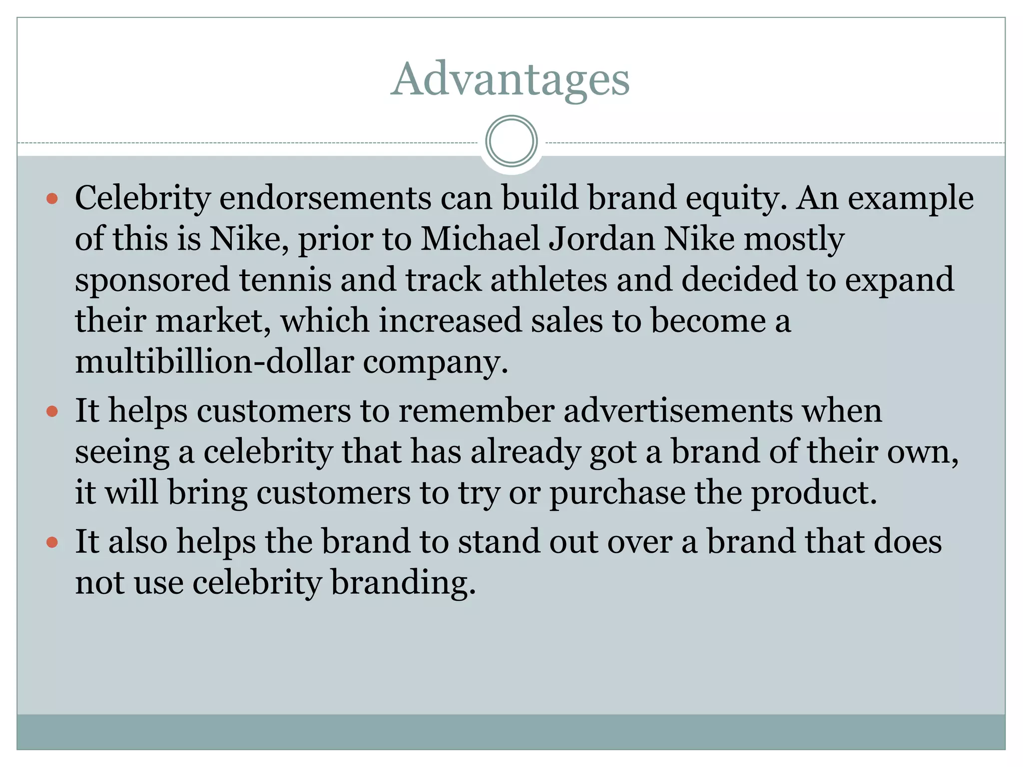 Celebrity endorsement , Re-positioning and Brand Extension | PPTX