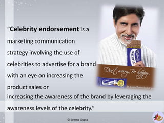 Celebrity endorsement | PPTX