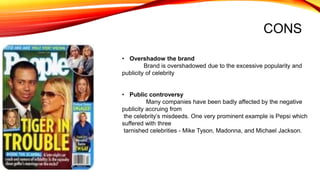 Celebrity endorsements in marketing | PPTX