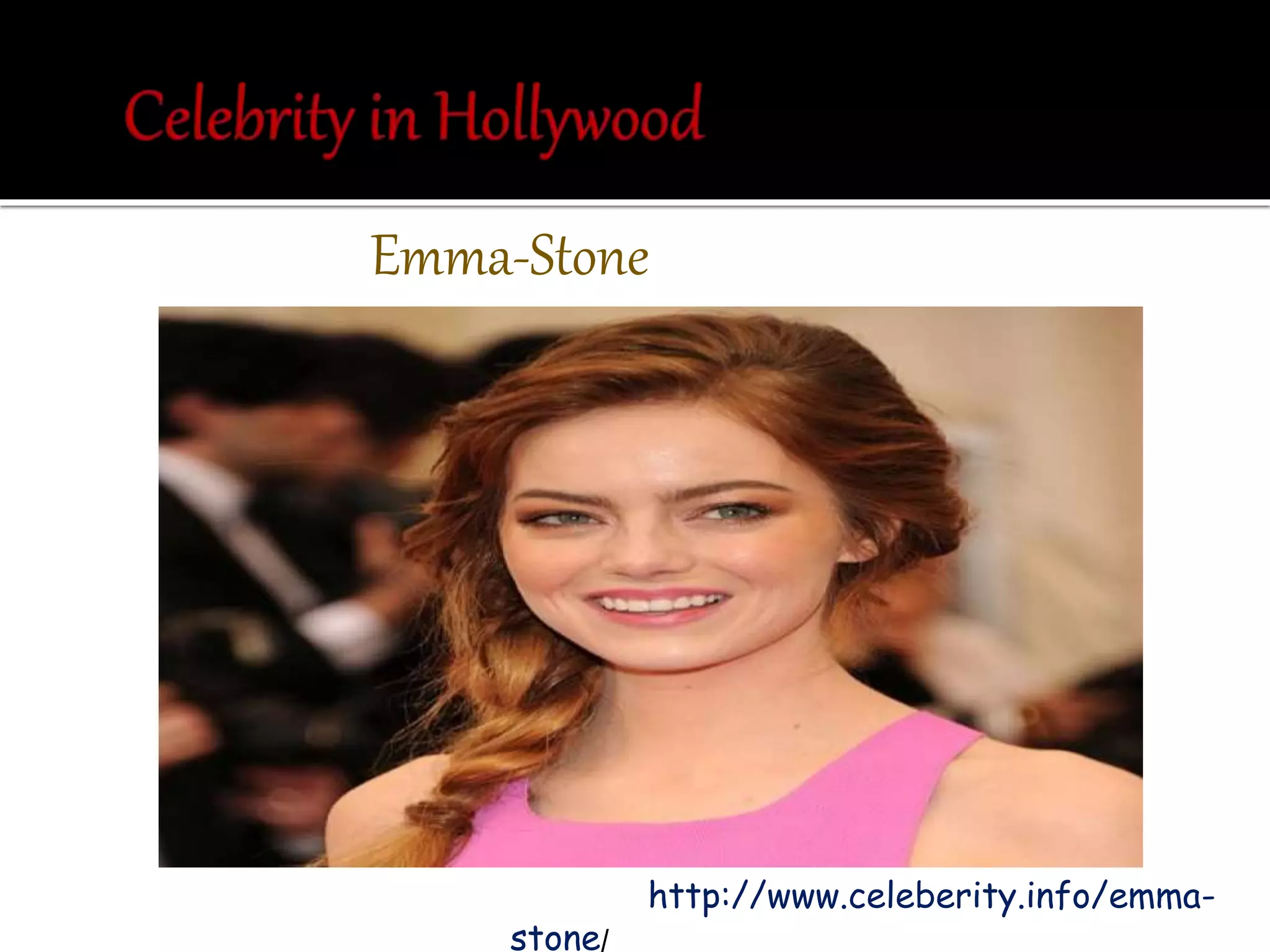 Celebrity informations | PPTX