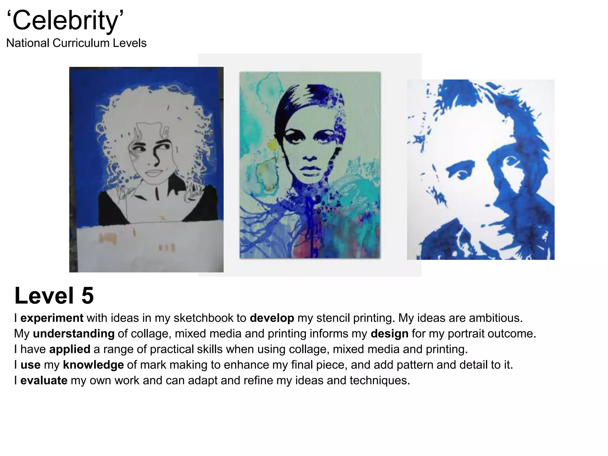 Celebrity level descriptors | PPTX