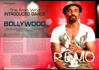 The Man Who Introdued Dance To Bollywood #Remo | Cinesprint June ...