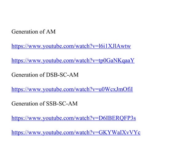 Ce Lecture On Various Am Modulation And Demodulation Ppt