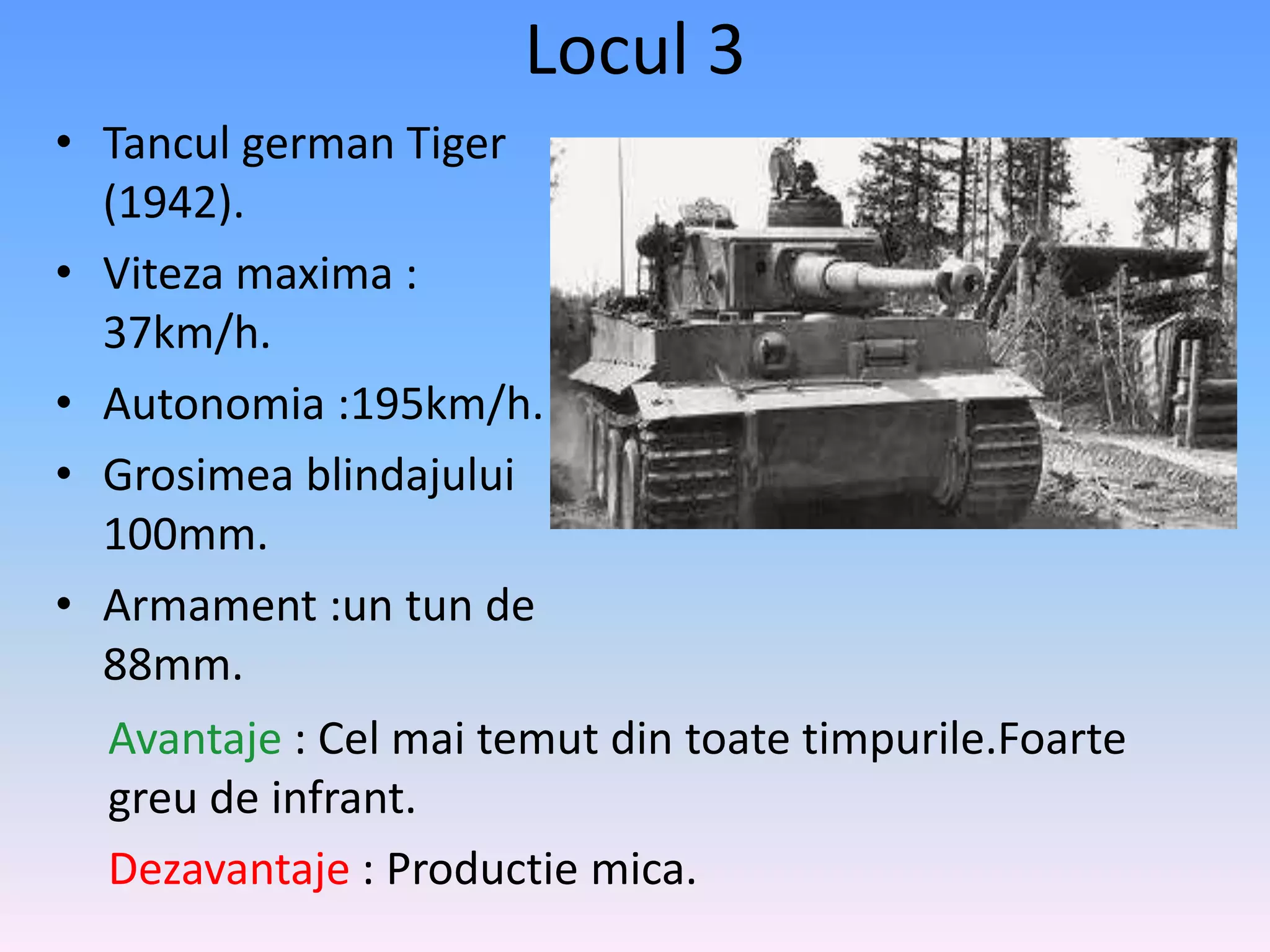 Cele mai bune tancuri din istorie | PPTX