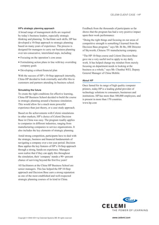 Celemi case study HP | PDF