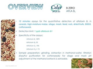 Reliable analysis of aflatoxin B1 | PPTX