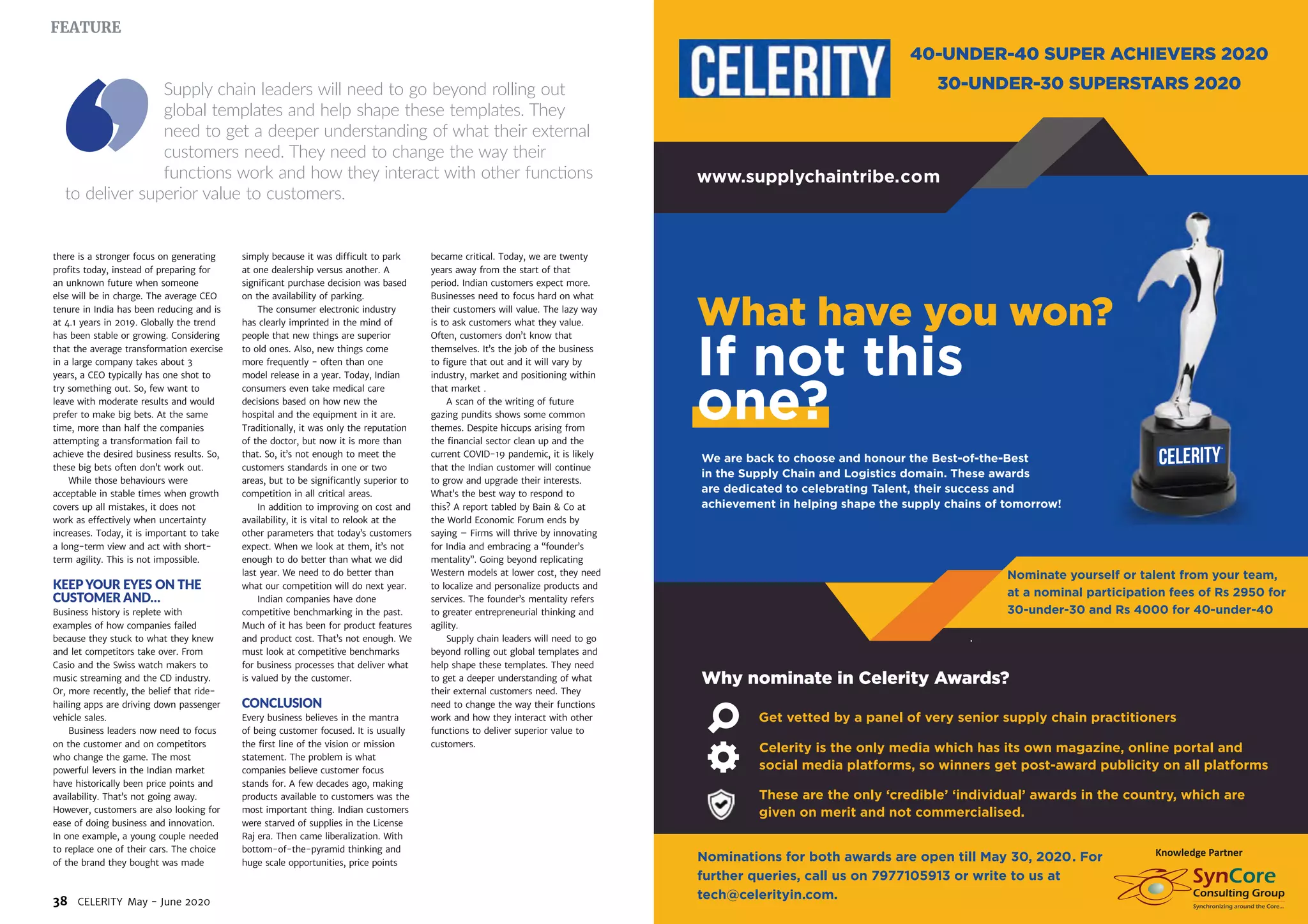Celerity Supply Chain: Logistics Magazine | PDF