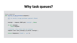 Scaling up task processing with Celery | PPT