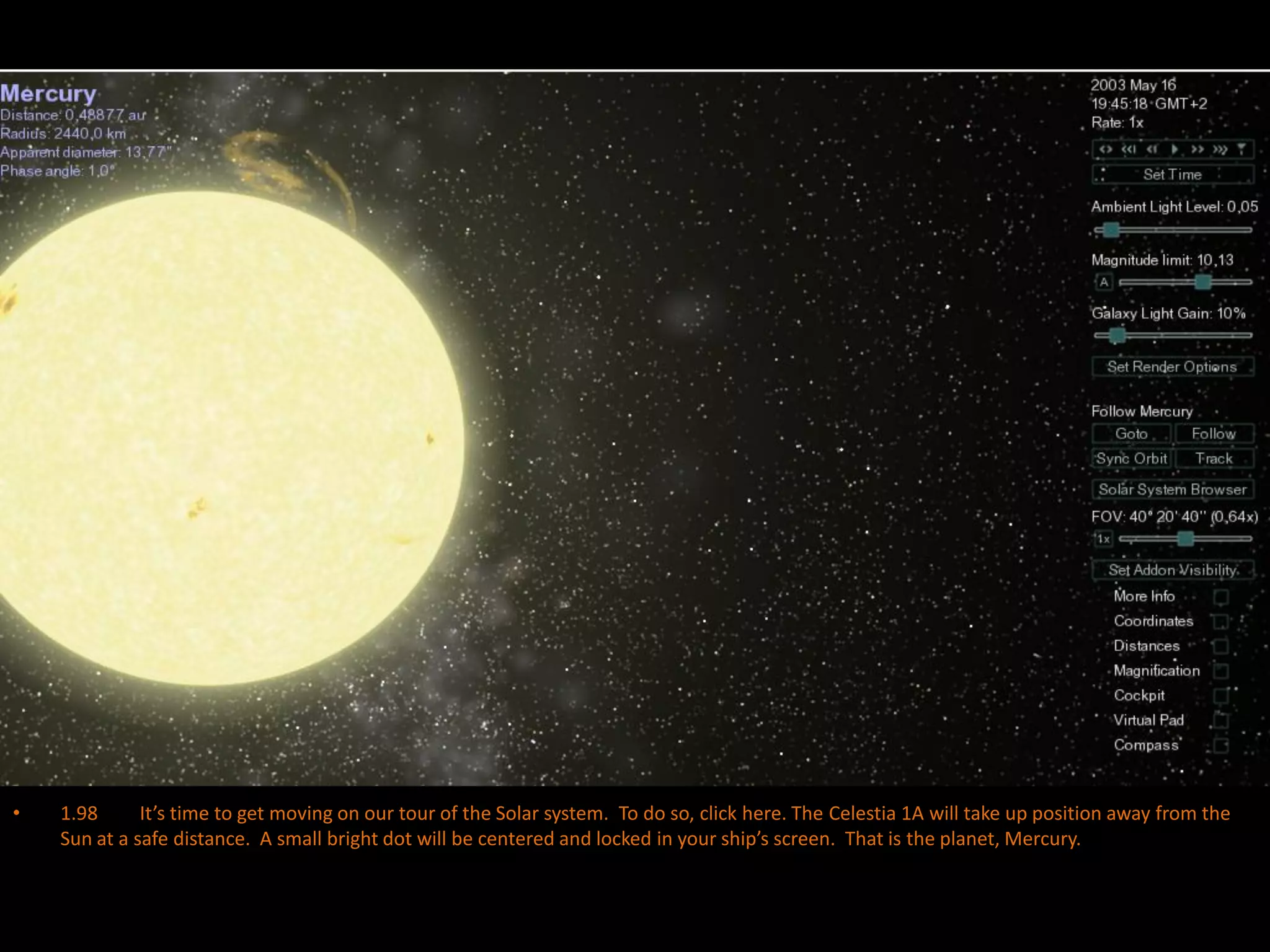 Celestia - The Inner Solar System | PDF