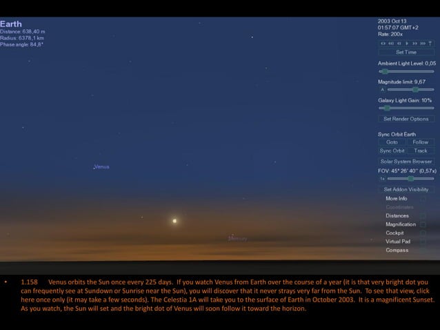 Celestia - The Inner Solar System | PPT