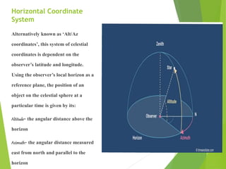 Celestial coordinates | PPTX