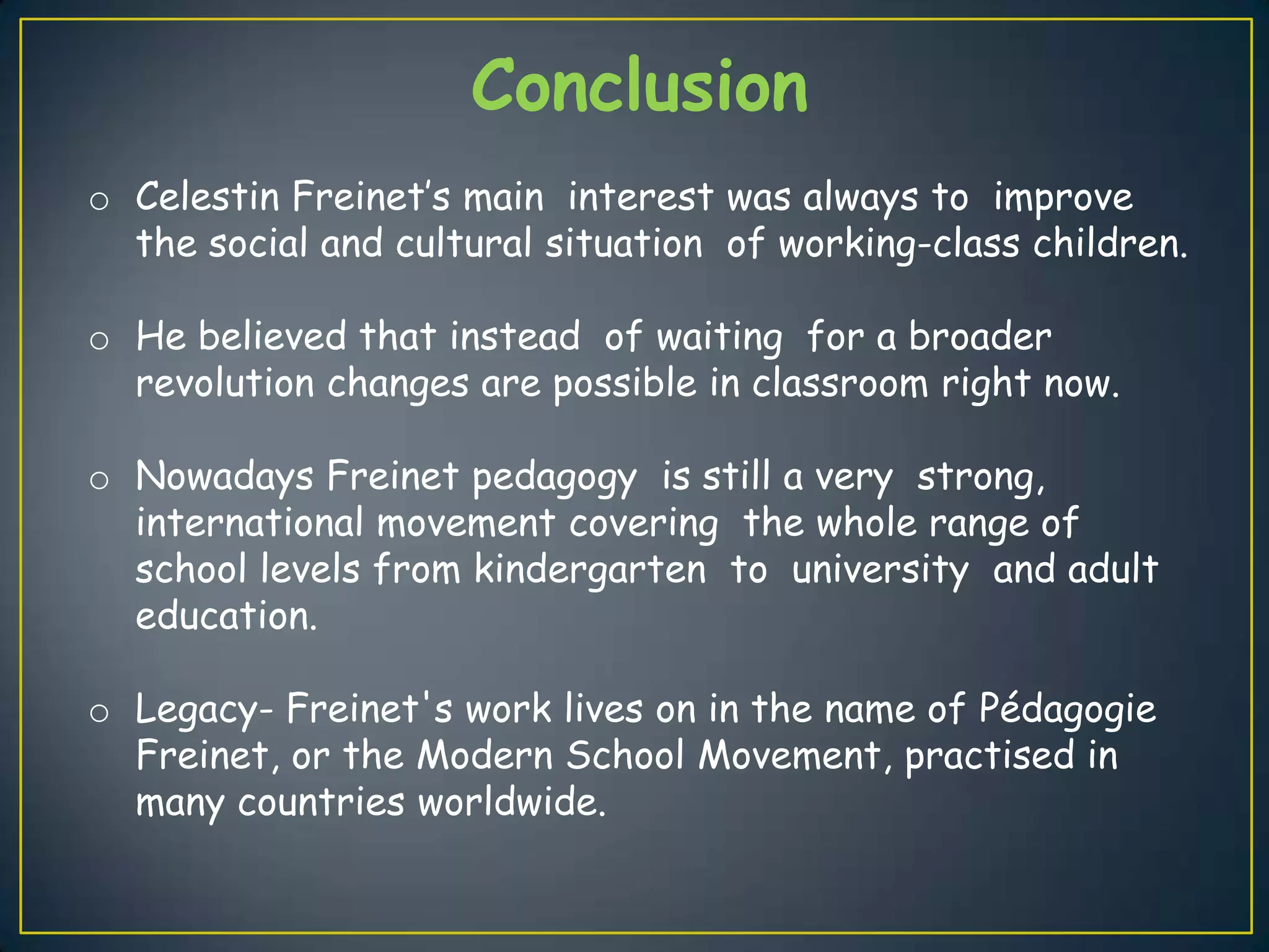 Celestin Freinet | PPTX