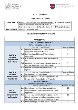 Celi 1-descrizione-prova | PDF
