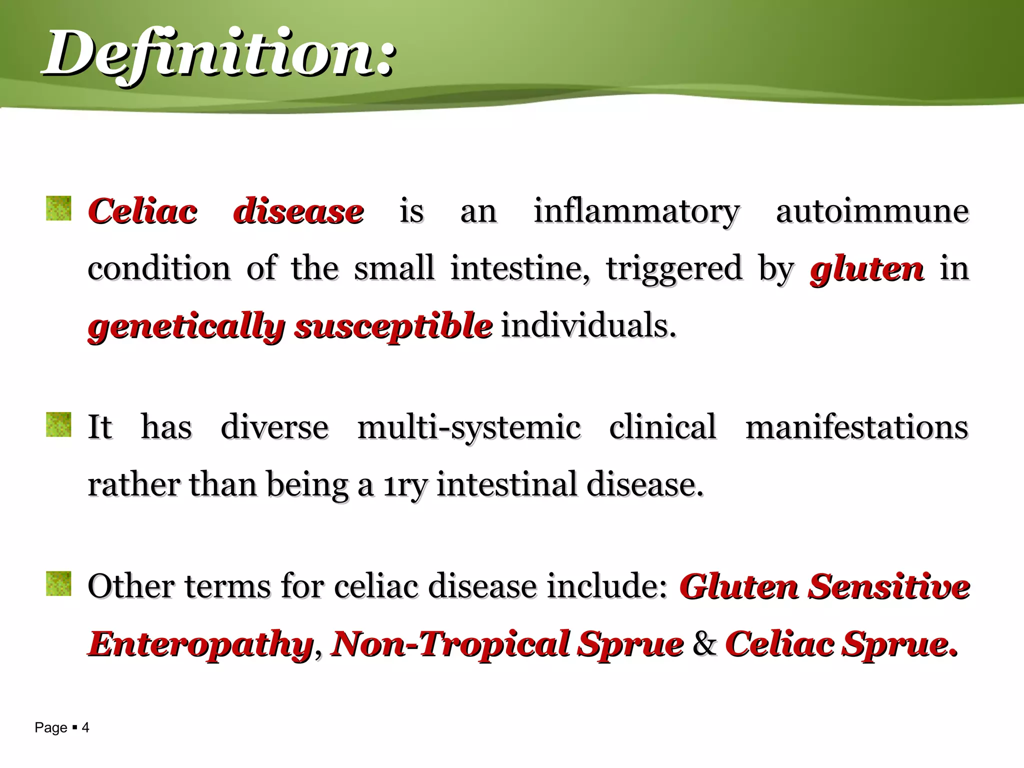 Celiac disease | PPT