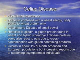 Nutritional Science Research: Celiac Disease & Risk of Subsequent Type ...