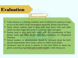 Celiac Disease presentation Pptx slides. | PPTX