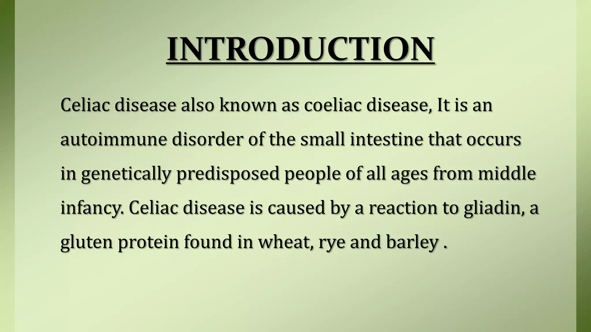 Celiac disease | PPTX
