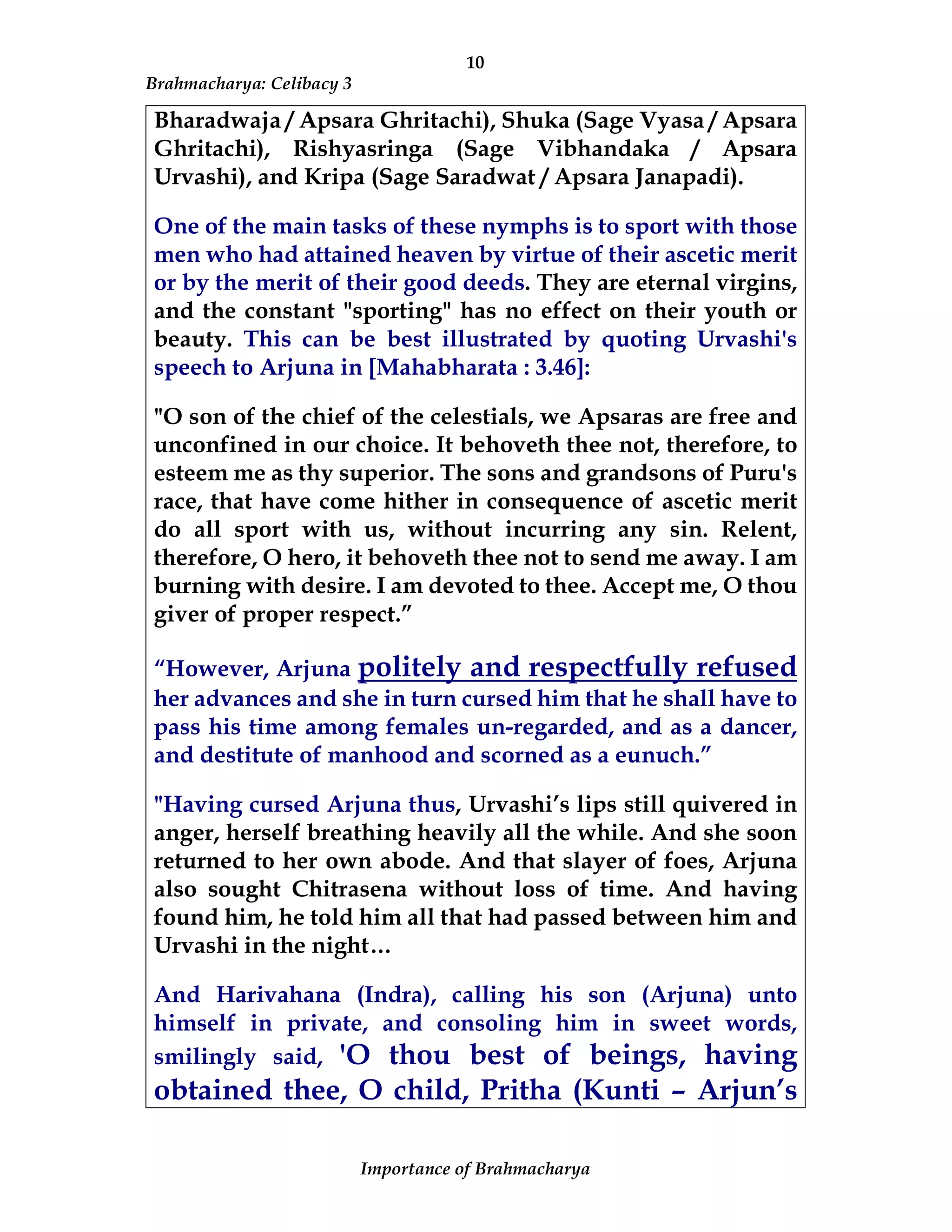 Celibacy 3 - Importance of Brahamacharya | PDF | Sexual Health ...