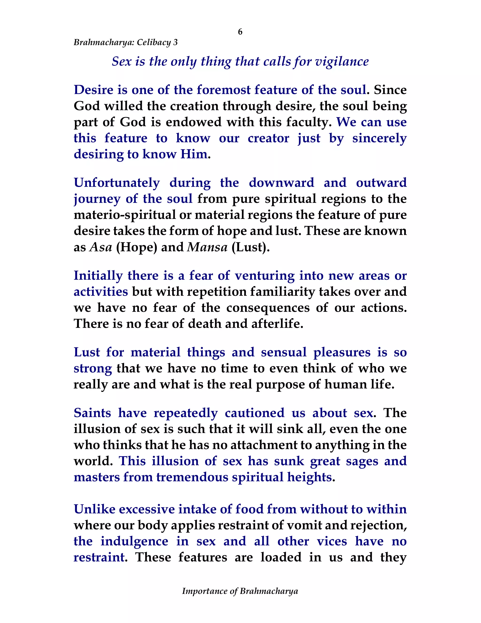 Celibacy 3 - Importance of Brahamacharya | PDF | Sexual Health ...