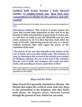 Celibacy 3 - Importance of Brahamacharya | PDF