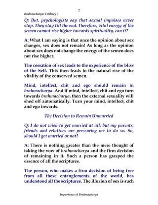 Celibacy 3 - Importance of Brahamacharya | PDF | Sexual Health ...