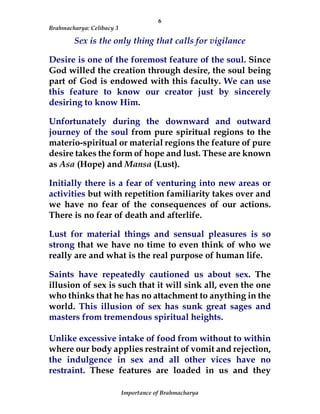 Celibacy 3 - Importance of Brahamacharya | PDF