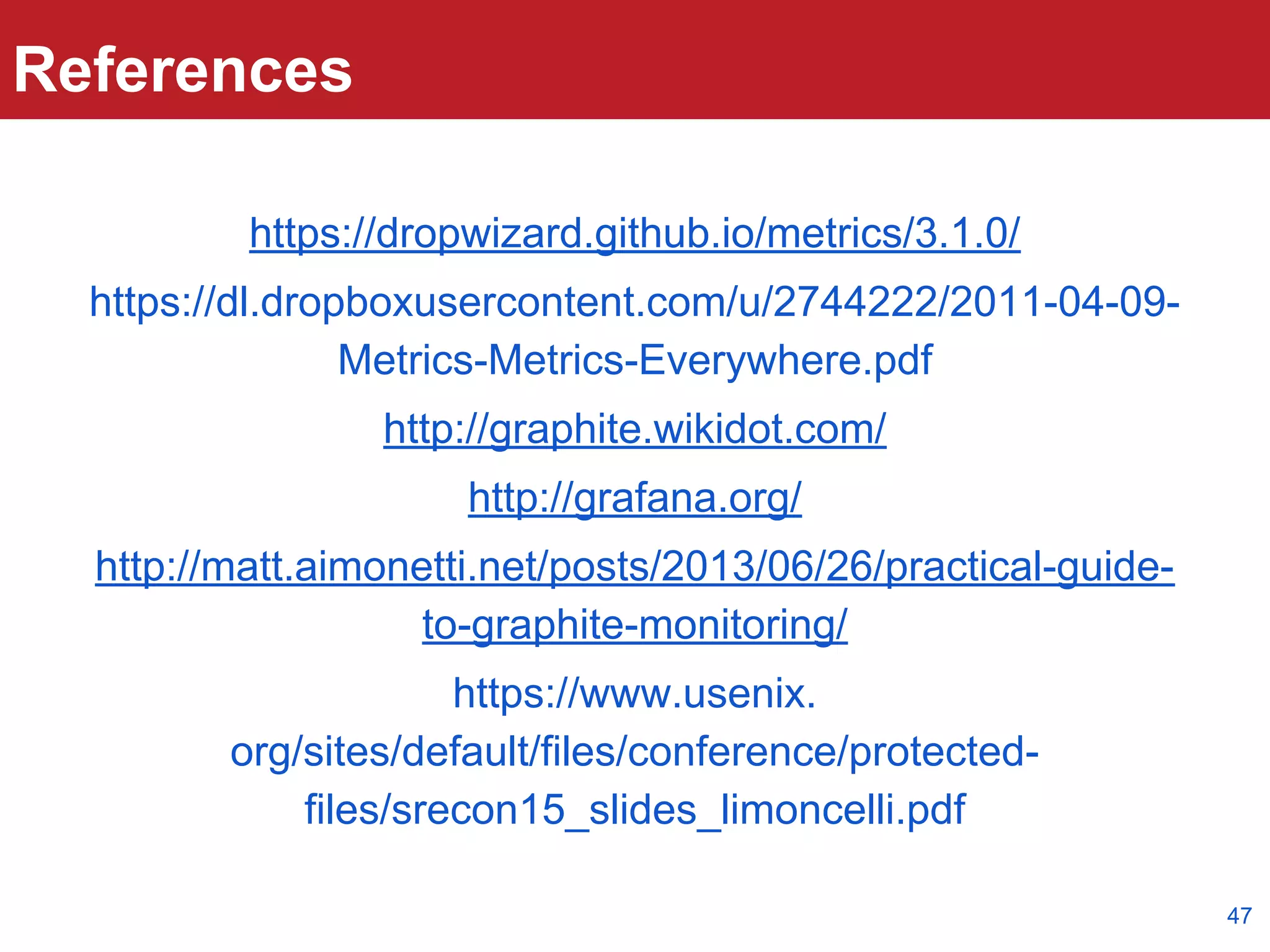 Java Application Monitoring With Dropwizard Metrics And Graphite Ppt