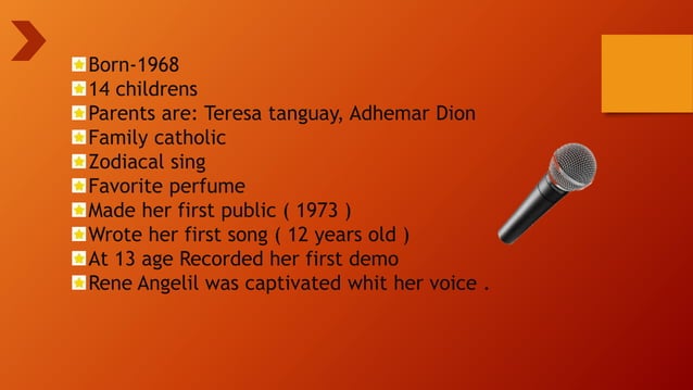 Celine dion | PPTX | Music | Entertainment