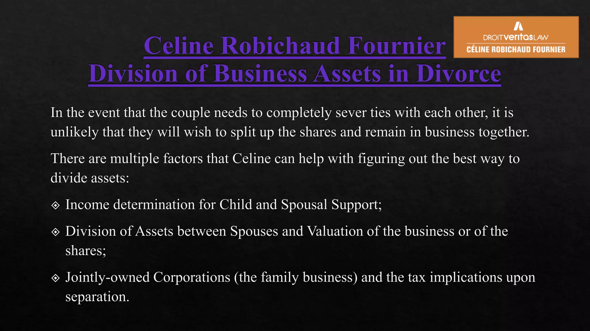 Celine robichaud fournier-Family lawyer | PPT