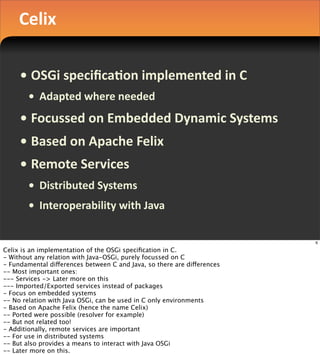 Celix universal OSGi | PDF