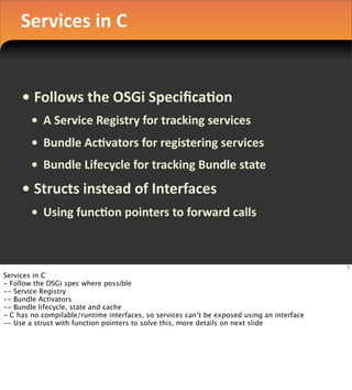 Celix universal OSGi | PDF