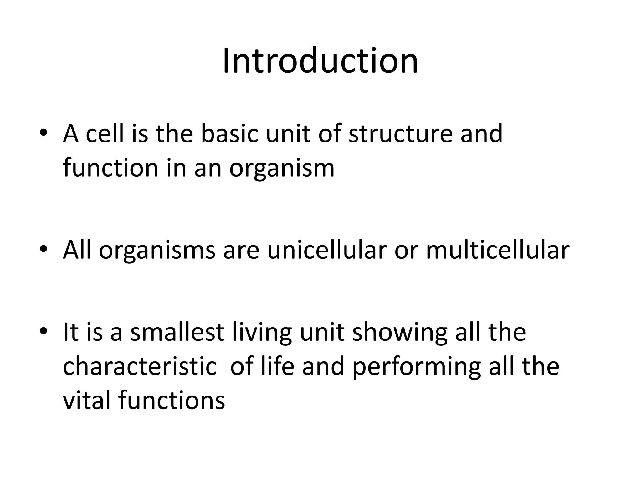 IGCSE Unit 1 Cell | PPTX