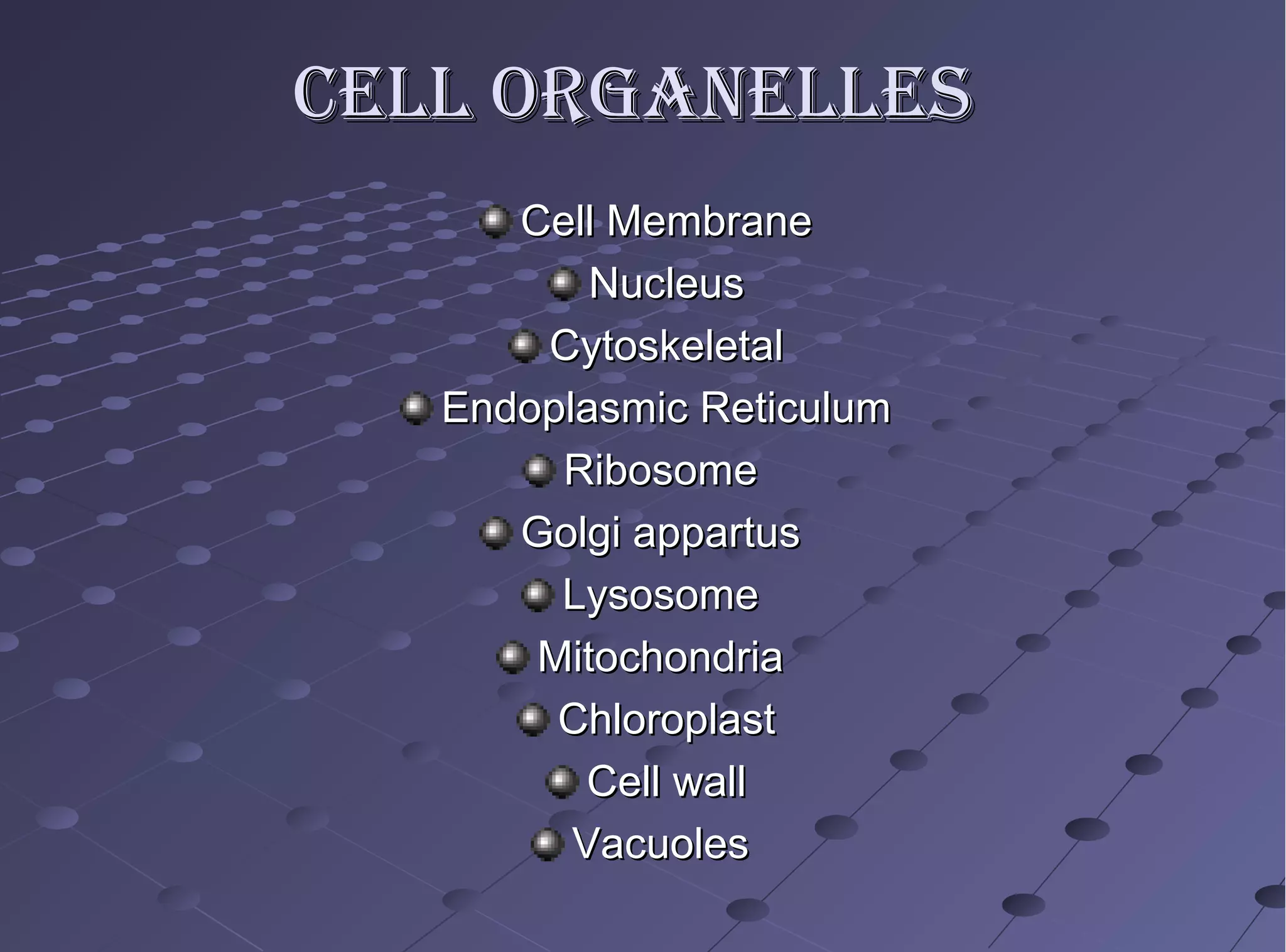 Cell and its organelles | PPT