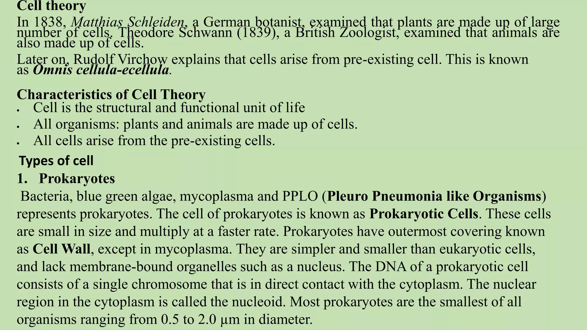 Cell & Types | PPTX