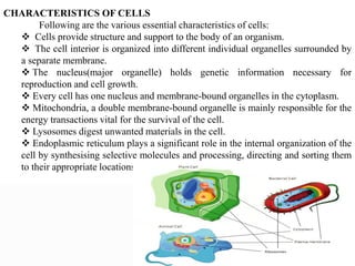 STRUCTURE OF CELL | PPTX