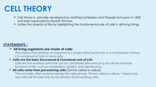 Cell the unit of Life || Animal Cell || Human Anatomy & Physiology | PPTX