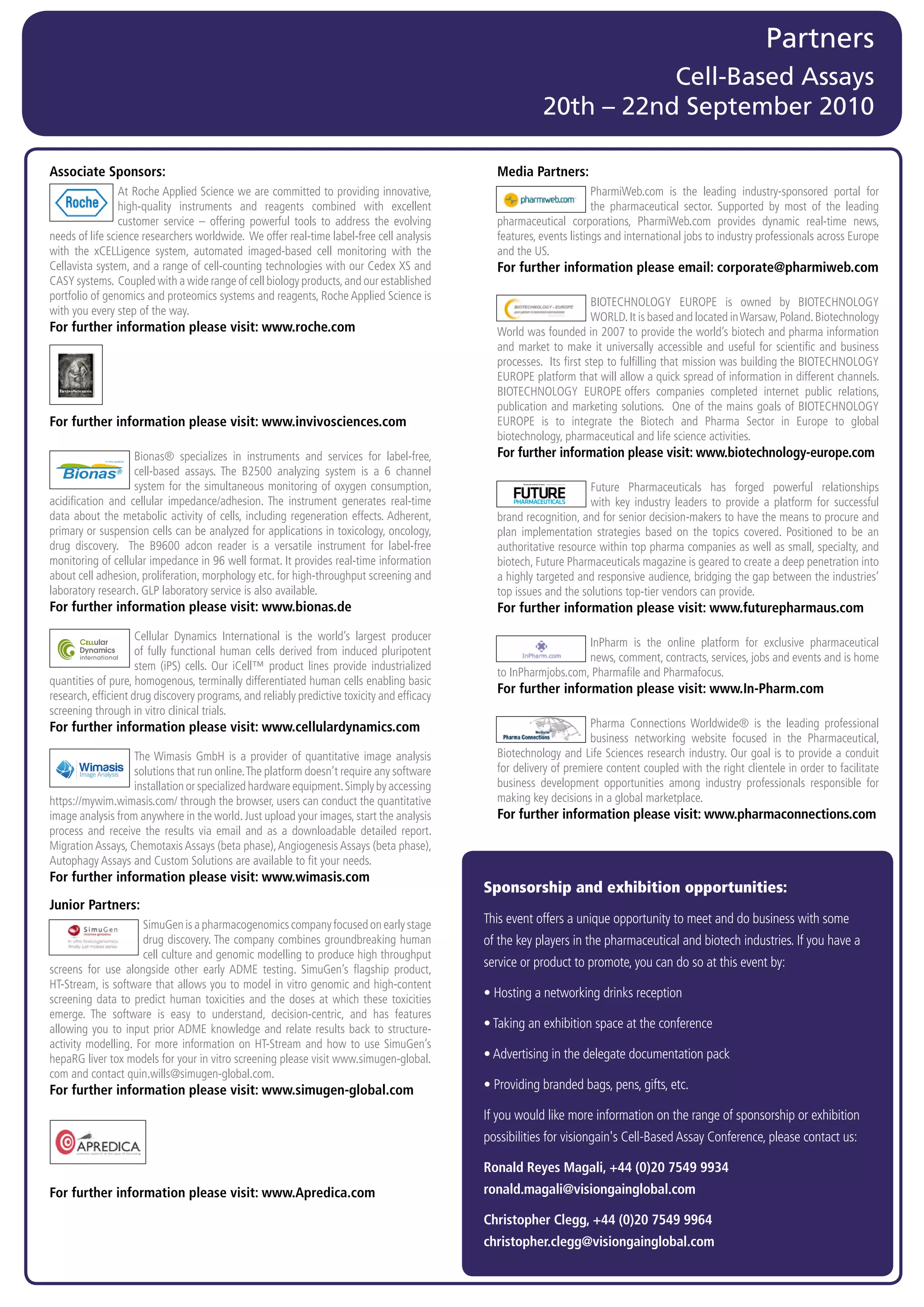 Cell based assays (2010) | PDF