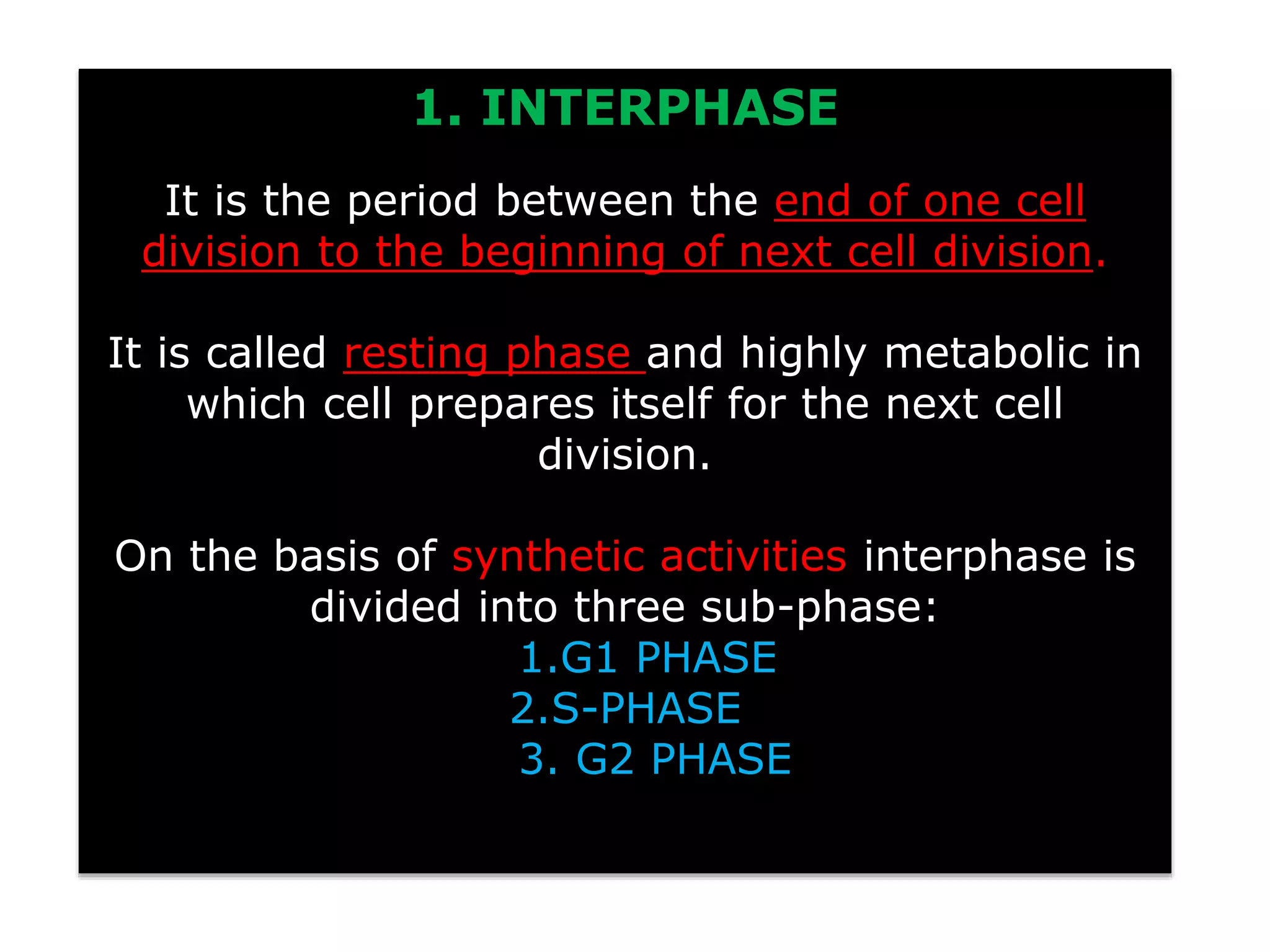 Cell cycle & division | PPTX