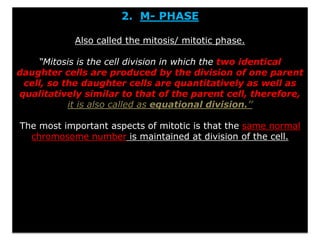 Cell cycle & division | PPTX