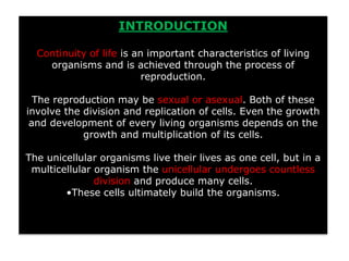 Cell cycle & division | PPTX
