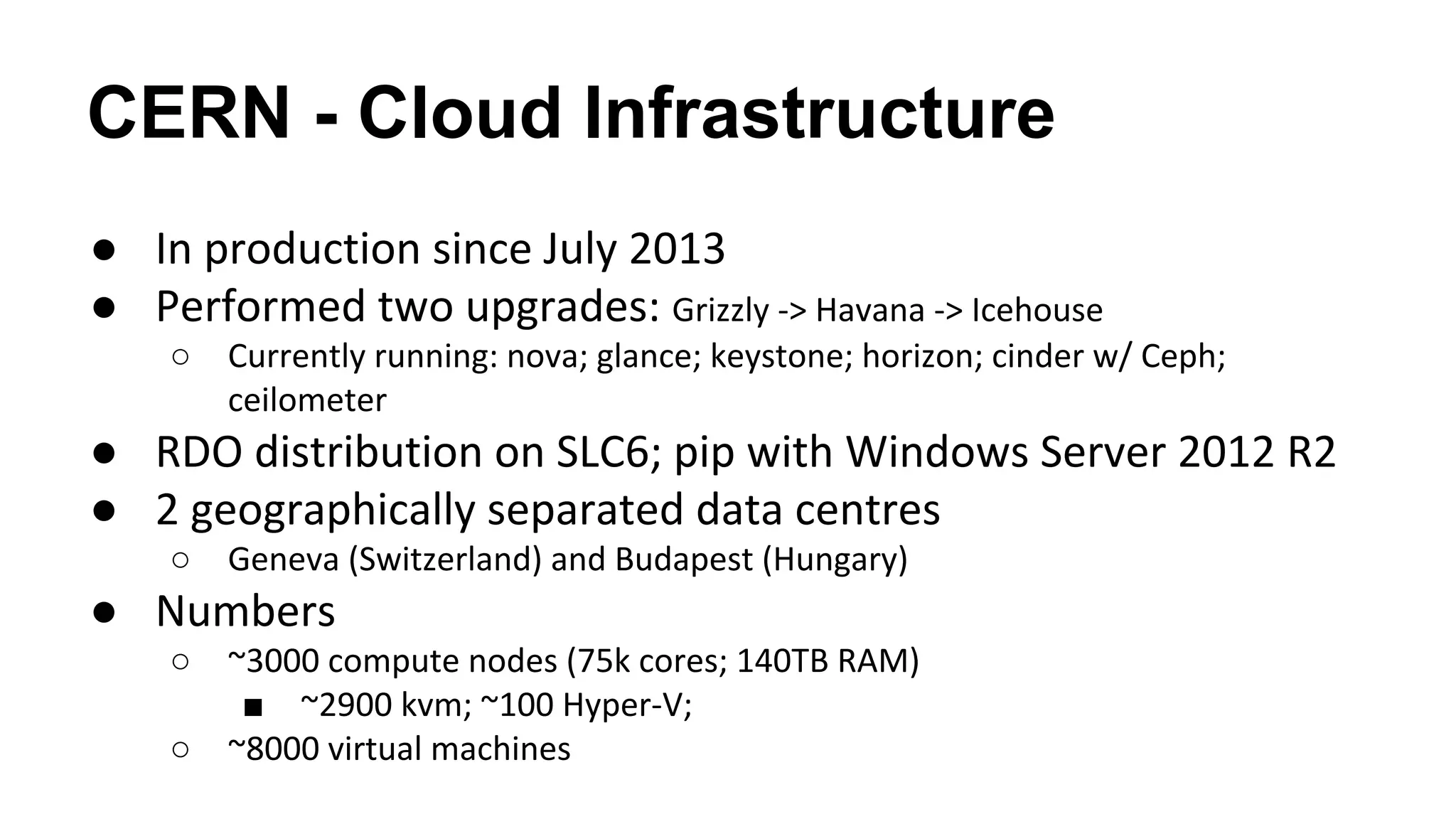 Multi-Cell OpenStack: How to Evolve Your Cloud to Scale - November, 2014 | PPT