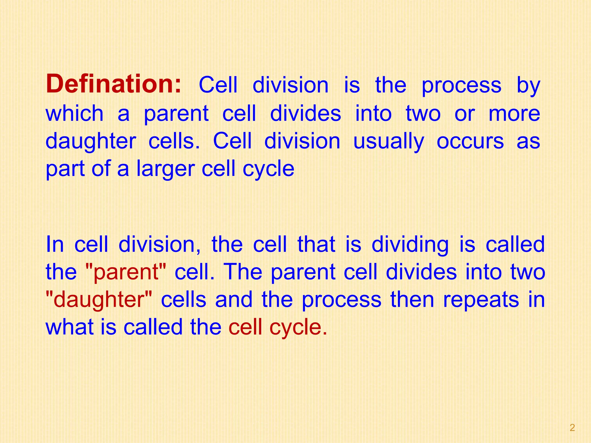 Cell Division | PPTX