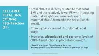 Cell free fetal dna testing for prenatal diagnosis | PPTX
