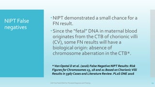 Cell free fetal dna testing for prenatal diagnosis | PPTX