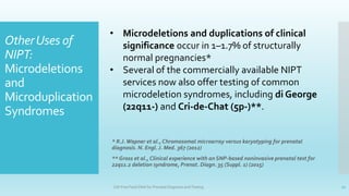 Cell free fetal dna testing for prenatal diagnosis | PPTX