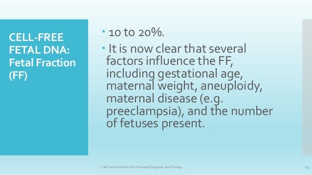 Cell free fetal dna testing for prenatal diagnosis