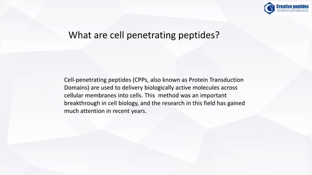 Cell penetrating peptides-Creative Peptides | PPTX